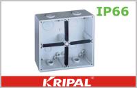 China Grey Small IP66 Outdoor Junction Box / Plastic Electrical Junction Box for sale