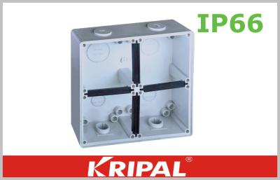 China Grey Small IP66 Outdoor Junction Box / Plastic Electrical Junction Box for sale
