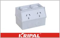 China IP53 3 Pin Outlet Weatherproof Switch Socket Flush Mount for Power Supply for sale