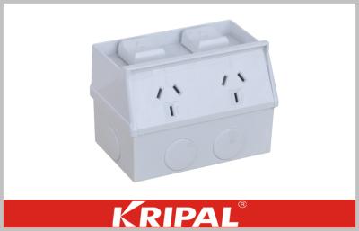 China IP53 3 Pin Outlet Weatherproof Switch Socket Flush Mount for Power Supply for sale