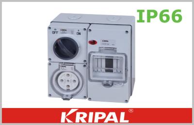 China 5 PIN Weatherproof Switch Socket 40 AMP Outside Electrical Sockets for sale