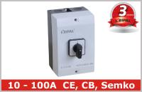 China Manual Operated Generator Voltage 3 Pole Rotary Switch Selector ,12 Position for sale