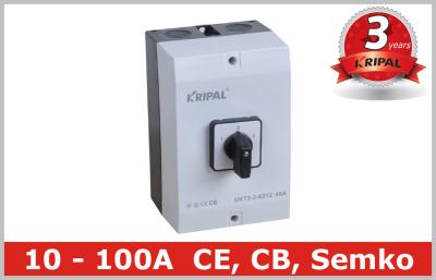 China Manual Operated Generator Voltage 3 Pole Rotary Switch Selector ,12 Position for sale
