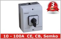 China Waterproof Motor Selector Change Over Switch / Rotary Cam Switch with IP65 Box for sale