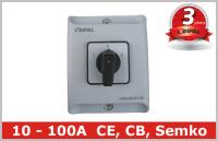China Industrial IP65 20A Generator Changeover Switch EN 60947 EN 60204-1 for sale