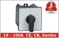 China DIN Rail Rear Rotary Selector Switch 100 Amp Manual Transfer Switch for sale