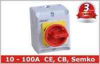 China Waterproof IP65 Rotary Isolator Switch / 2 Pole 3 Pole Disconnect Switch for sale