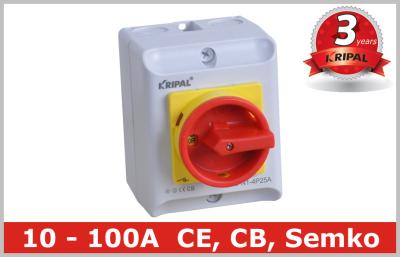 China Waterproof IP65 Rotary Isolator Switch / 2 Pole 3 Pole Disconnect Switch for sale