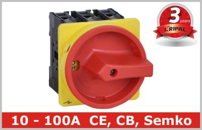 China Industrial 100A Motor Isolator Switch , DIN Rail Based Mounting for sale