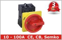 China 10A 16A 20A 25A 32A 40A 50A 63A 80A 100A Rotary Isolating Switch Rear mounted for sale