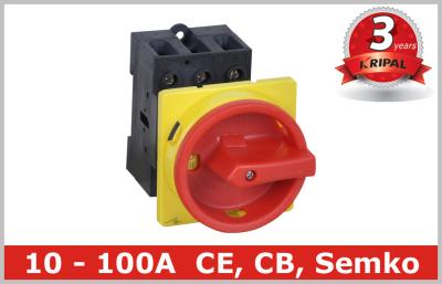 China 10A 16A 20A 25A 32A 40A 50A 63A 80A 100A Rotary Isolating Switch Rear mounted for sale
