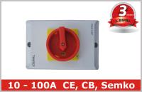 China PC Safety 3 Pole 63 Amp Rotary Isolator Switch for Power Distribution for sale