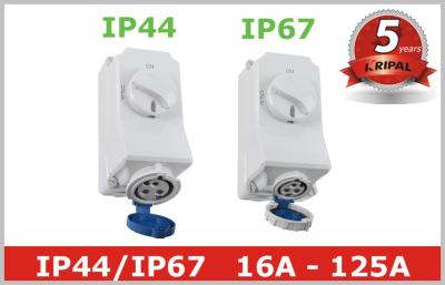 China 230V 400V Waterproof Interlocked Switch Sockets for Industrial Plug for sale