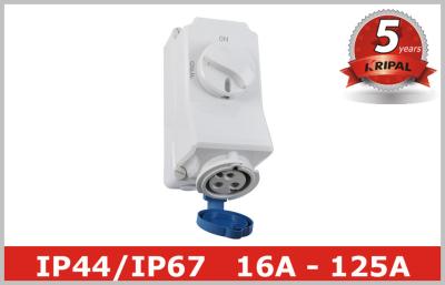 China 220V 380V Electrical Socket Outlets with Industrial Switch Interlock for sale