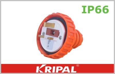 China AS NZS 3 Pin 13A Coupler Plug 250V , Weatherproof Electrical Plugs IP66 for sale