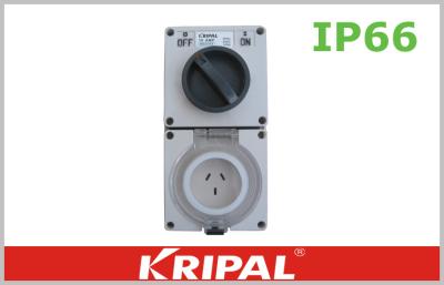 China 10A IP66 Weatherproof Switch Socket Outlet 250V Rotary Power Switch for sale
