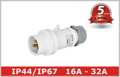China Indoor 3 Pole Low Voltage Plugs And Sockets 40V 50V ,  IEC309 standard for sale