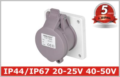China IP44 2P,3P 16A,32A Indoor  Industrial Power Socket / Single Phase Outlets /Low-voltage panel mounted socket for sale