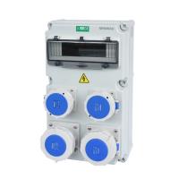 China 63A IP67 230V 400V Dustproof PC Power Distribution Box IEC standard for sale
