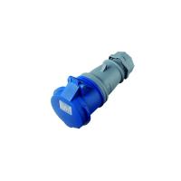 China Three Phase  220V 16A Male Socket Sleeve Electrical Connectors Waterproof for sale