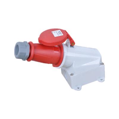 China 4 Pole 16A IP44 Industrial Plugs Sockets Nylon PA IEC Standard Waterproof for sale