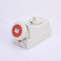 China IP44 380V 32A Industrial Power Socket Waterproof With Switch Mechanical for sale