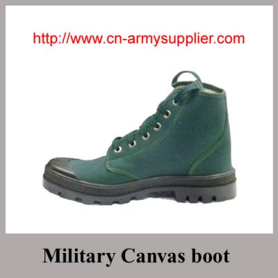China Wholesale Cheap China Army Troop Military Training Canvas Boots for sale