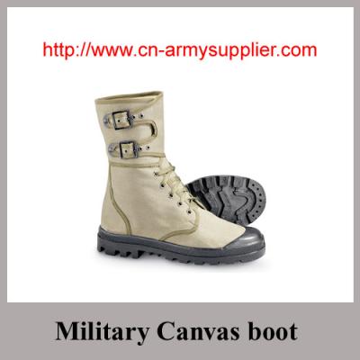 China Wholesale Cheap China Army High Cotton Oxford Upper Military Canvas Boot for sale
