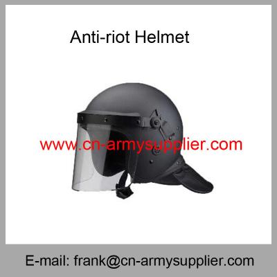 China Wholesale Cheap China Black Light Weight ABS Police Anti Riot Helmet for sale