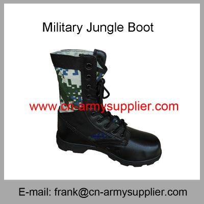 China Wholesale Cheap China Full Grain Leather Rubber Sole Camouflage Army Jungle Boot for sale