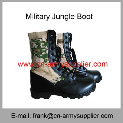 China Wholesale Cheap China Split Leather Rubber Sole Camouflage Military Jungle Boots for sale