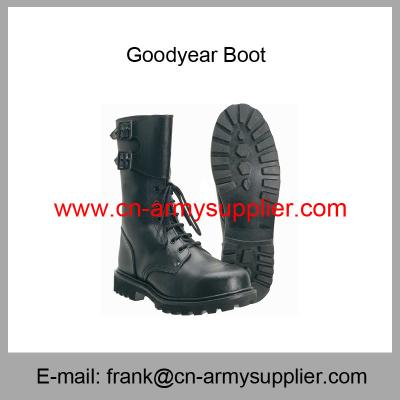 China Wholesale Cheap China Black Army Full Leather Military Goodyear Combat Boot for sale