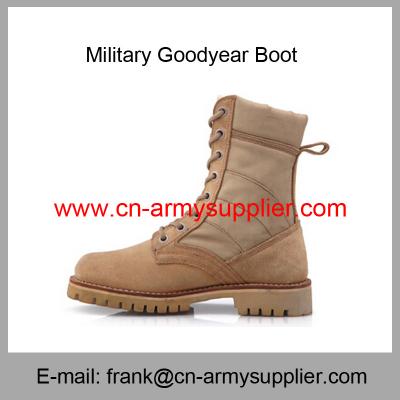 China Wholesale Cheap China Army Tan Brown Goodyear Military Desert Boot for sale