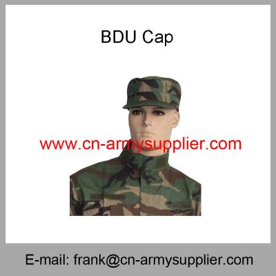 China Wholesale Cheap China Army Woodland Camouflage Military BDU Hat for sale