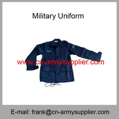 China Wholesale Cheap China Cotton Polyester Army Police French Military Uniform for sale