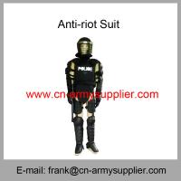 China Wholesale Cheap China Black Police Fire-resistant Army  Tactical Anti-Riot Suit for sale