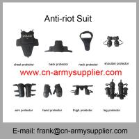 China Wholesale Cheap China Black Police Anti Riot Suit With Elbow and Knee Protection for sale