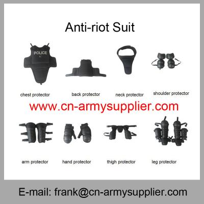 China Wholesale Cheap China Black Police Anti Riot Suit With Elbow and Knee Protection for sale