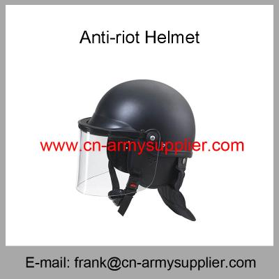 China Wholesale Cheap China Army Black Strong Anti Riot Police Helmet for sale