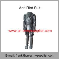 China Wholesale Cheap China Military Black Fire-resistant Anti Riot Police Suits for sale