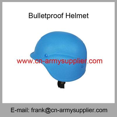 China Wholesale Cheap China Army UN Blue NIJ IIIA PASGT Security Ballistic Helmet for sale