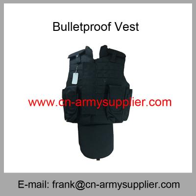 China Wholesale Cheap China Army Full Protection Black Military Police Ballistic Vest for sale