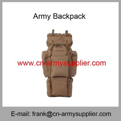 China Wholesale Cheap China Military Khaki Tan Desert Brown Police Army Rucksack for sale