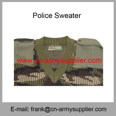 China Wholesale Cheap China Military Wool Polyester Police Army Camouflage Jumper for sale