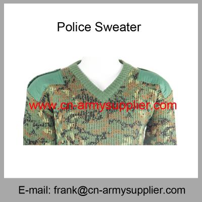China Wholesale Cheap China Military Wool Police Army Digital Camouflage Cardigan for sale