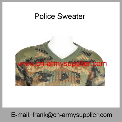 China Wholesale Cheap China Military Wool Polyester Army Police Camouflage Sweater for sale