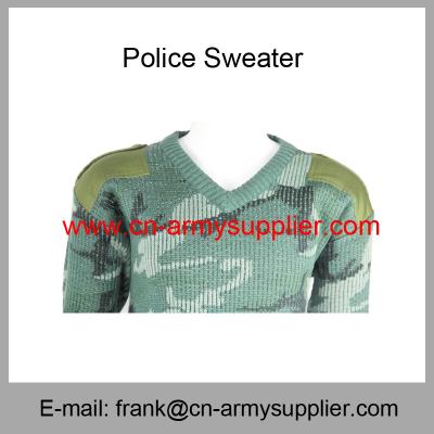 China Wholesale Cheap China Military Wool Polyester Army Police Camouflage Pullover for sale