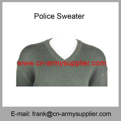 China Wholesale Cheap China Military Wool Polyester Police Army Olive Green Jersey for sale