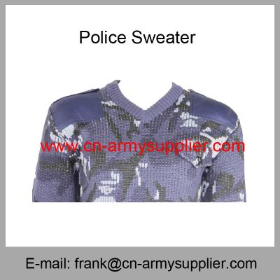 China Wholesale Cheap China Military Wool Acrylic Police Army Navy Camouflage Sweater for sale