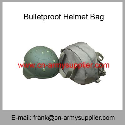 China Wholesale Cheap China Army Green Oxford Police Military Bulletproof Helmet Bag for sale